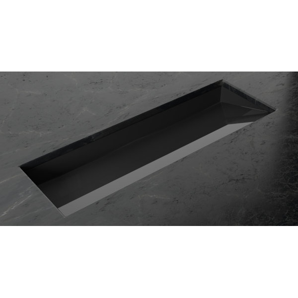 Badeloft Stone Rectangular Undermount Bathroom Sink | Wayfair