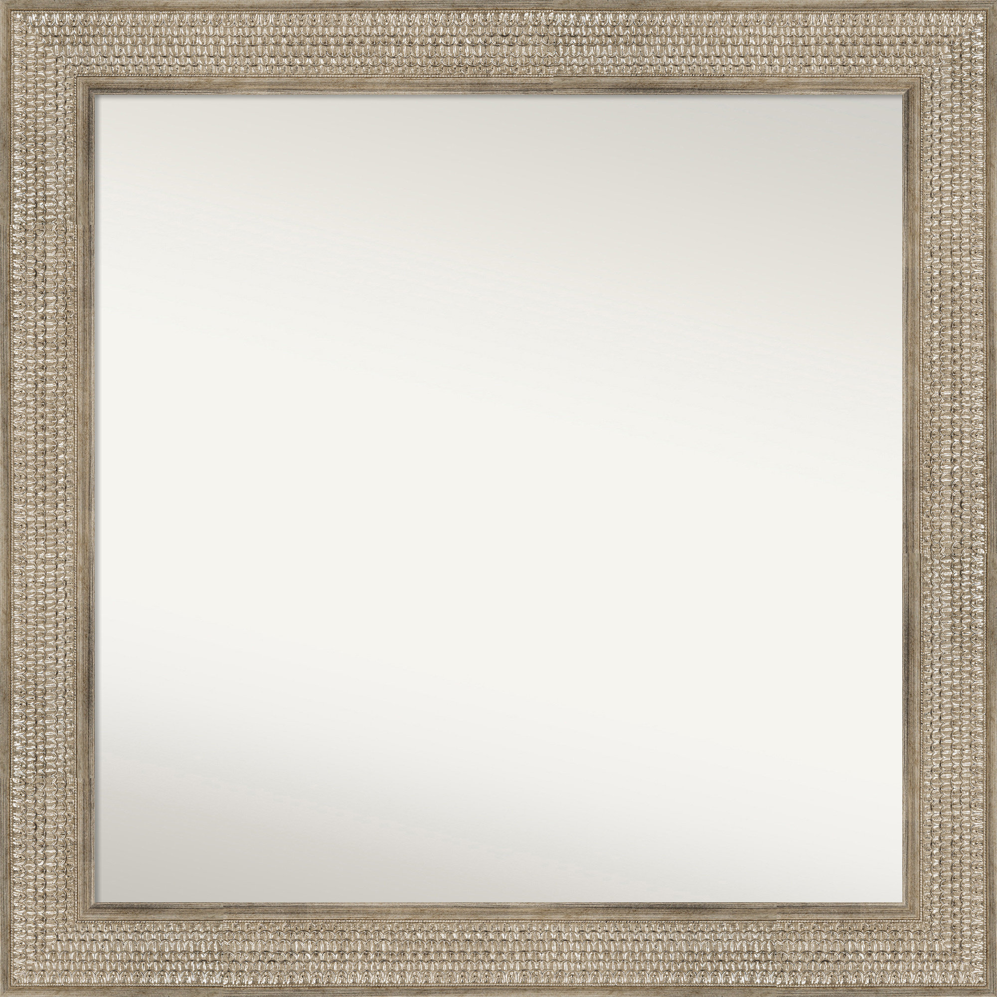 Amanti Art Trellis Silver Frame Mirror | Wayfair