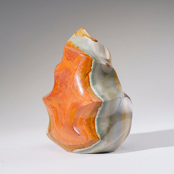 Astro Gallery of Gems Genuine Polished Polychrome Jasper Flame Freeform ...