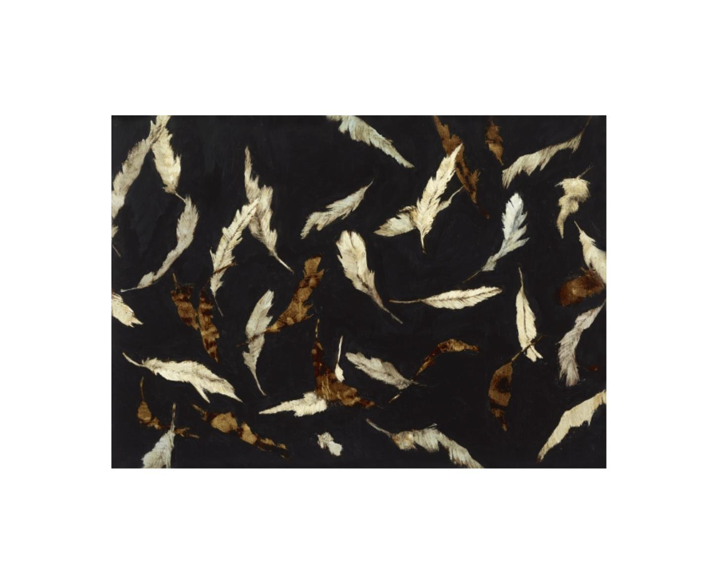 Chelsea Art Studio Falling Feathers White III by Sarah Atkinson ...