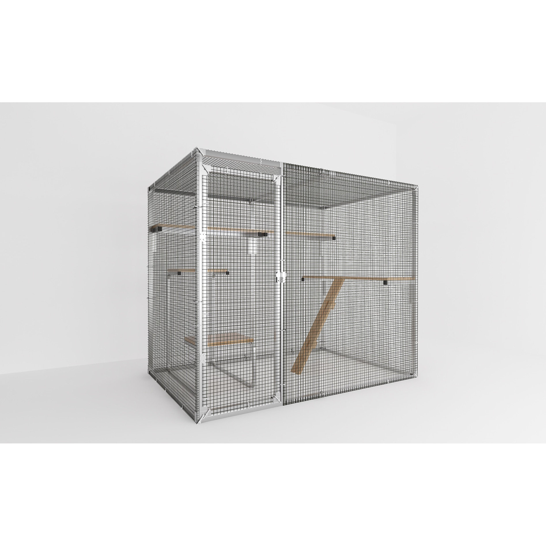 17 Stories With Abundant Space For Cats, Safe Mesh, Multi, Diy, Silver ...