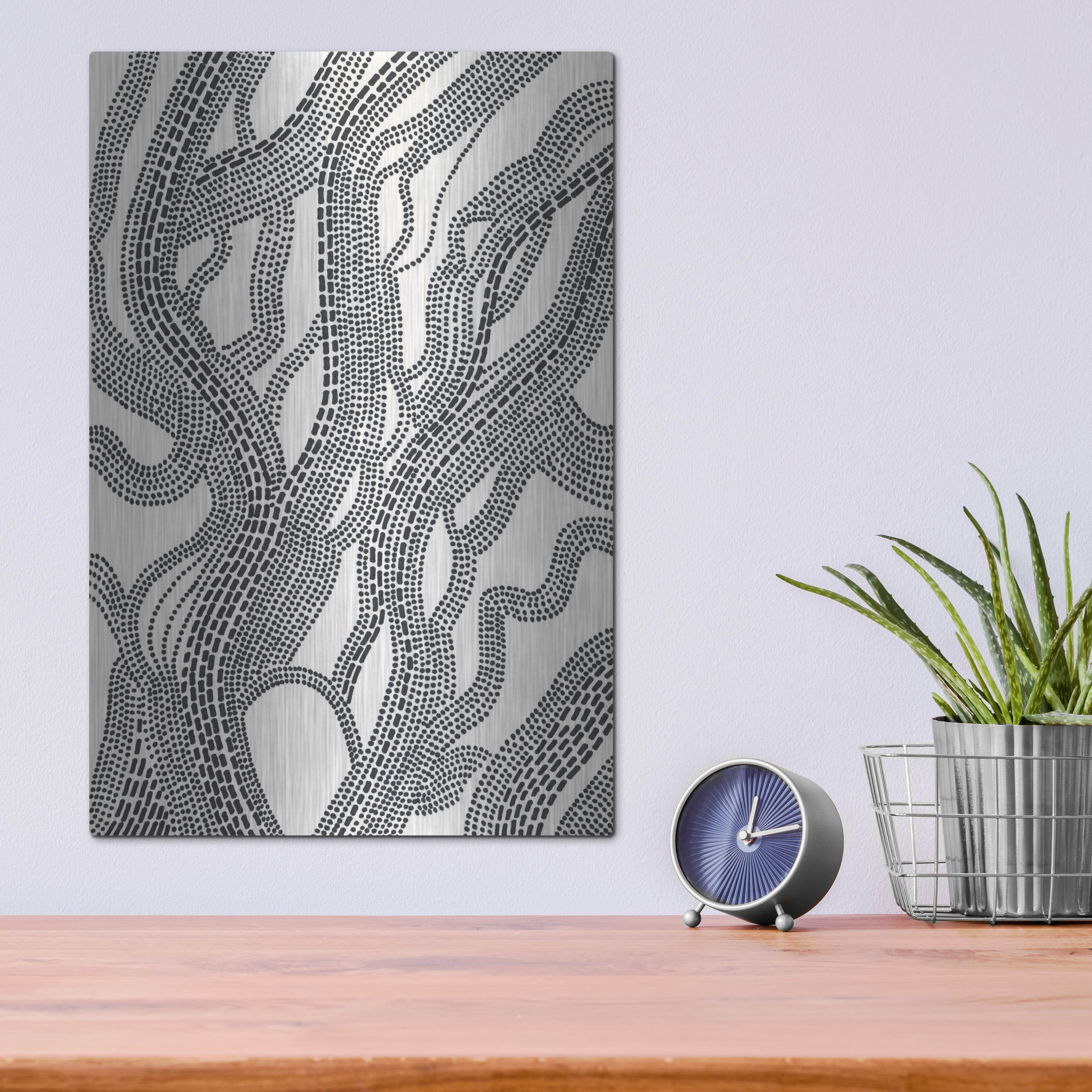 Wrought Studio™ 'Dots and Dashes I' by Regina Moore, Metal Wall Art ...