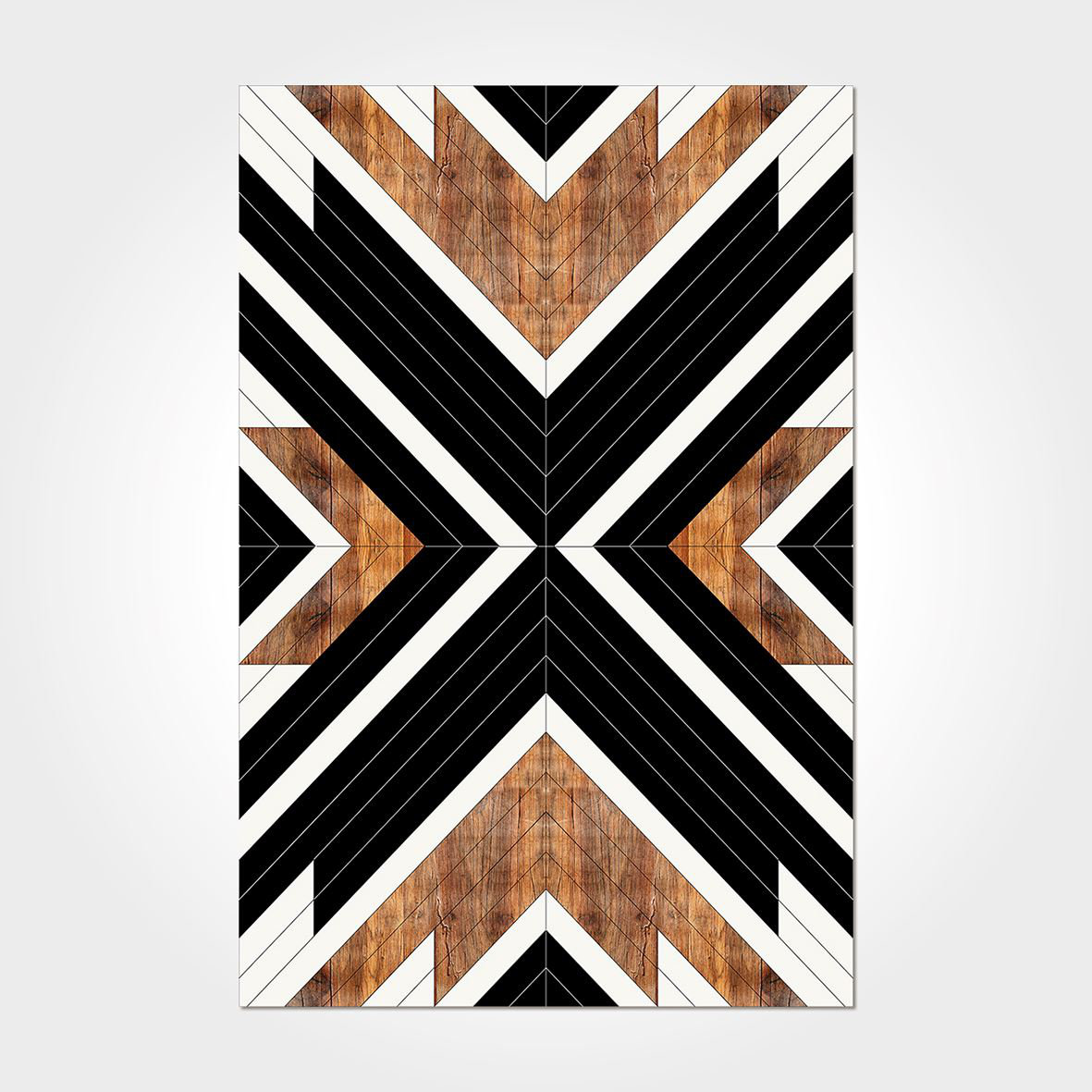 Lofy Alexandra Black Geometric Cotton Digital Print Area Rug - Wayfair ...