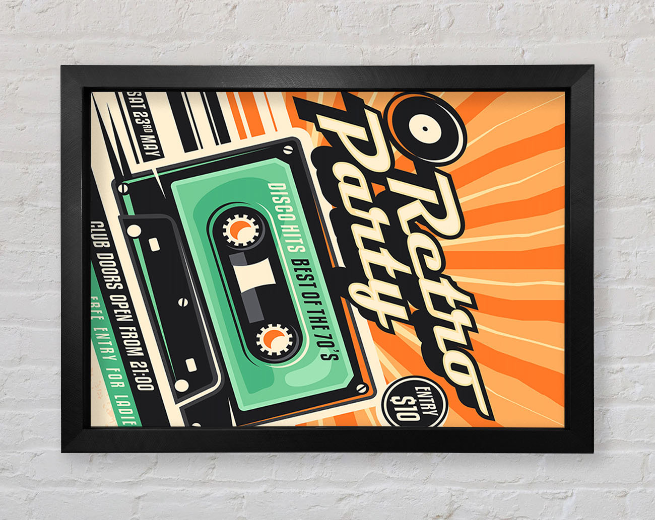 Happy Larry Disco Hits Best Of The 70'S Framed Print | Wayfair.co.uk