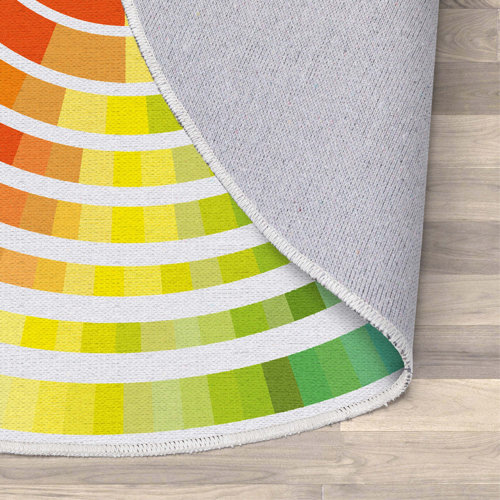 Well Woven Crayola Color Wheel Solid & Striped Multicolor Area Rug ...
