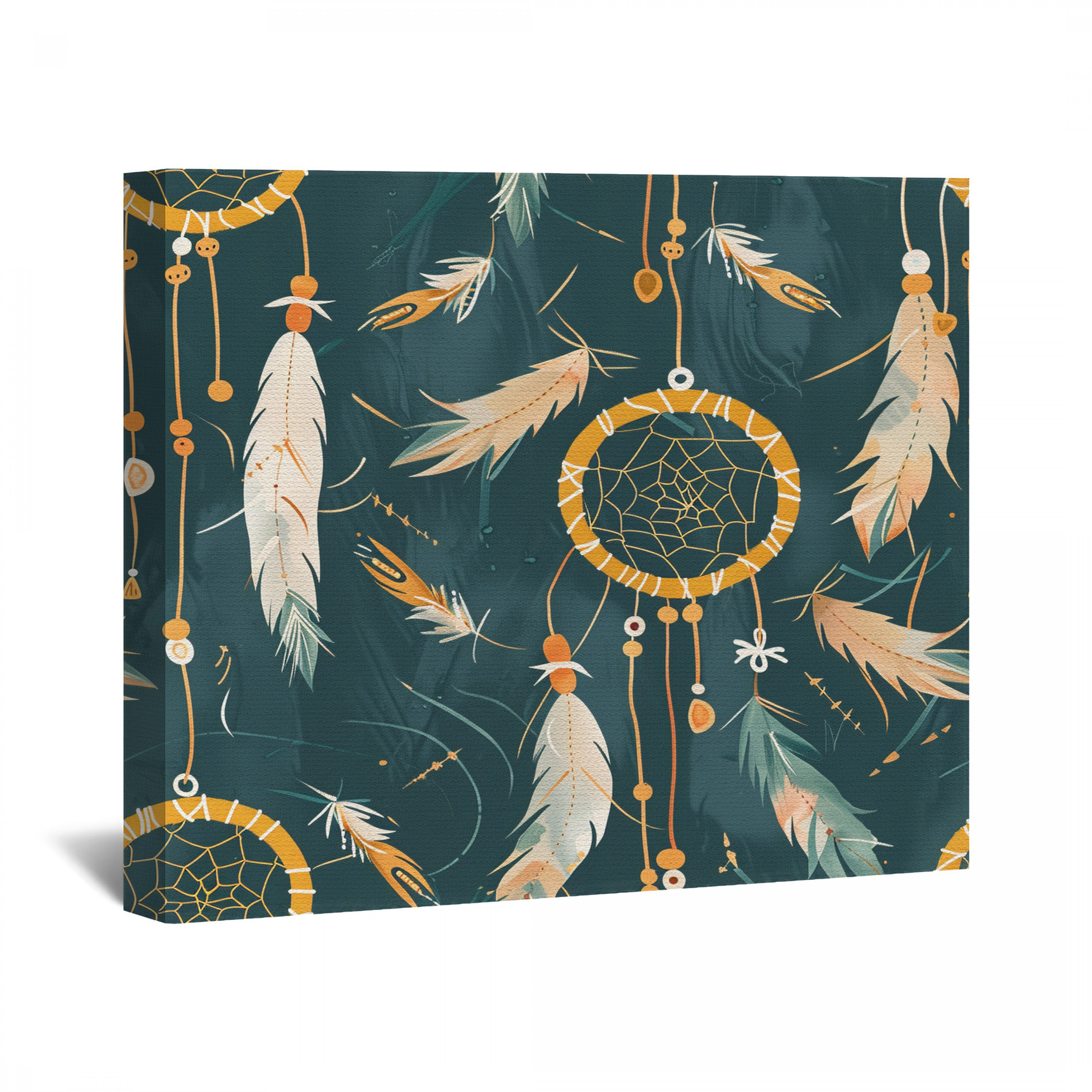 Bungalow Rose Dreamcatcher Canvas Wrap - Native Wall Decor | Wayfair