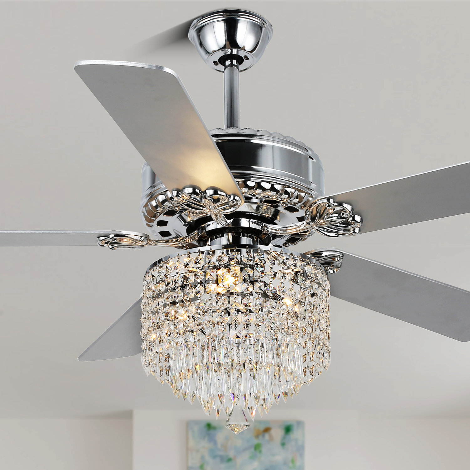 House of Hampton 52'' Ceiling Fan with Light Kit - Wayfair Canada