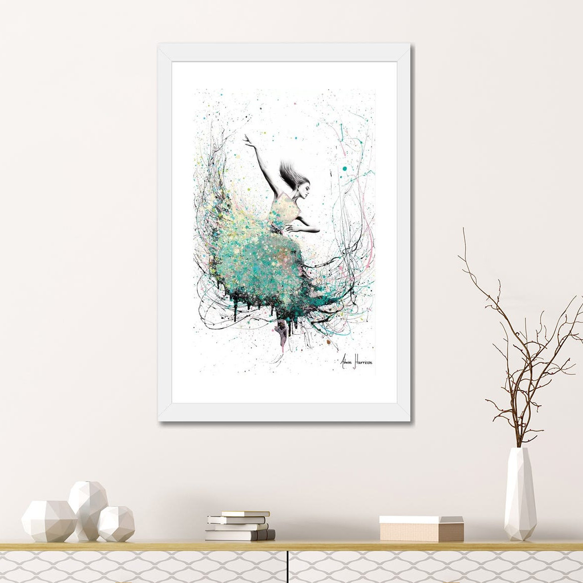 East Urban Home Opal Oasis Dance by Ashvin Harrison - Print | Wayfair