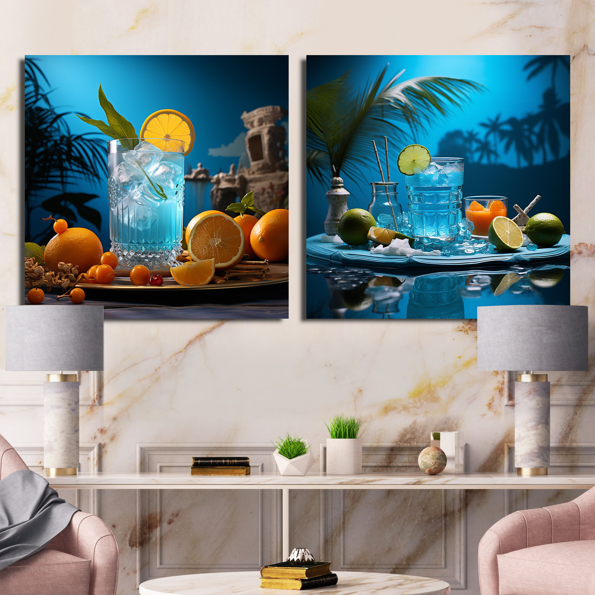 Latitude Run® Cocktail Rum Runners Reverie - Cocktails Square Collage ...