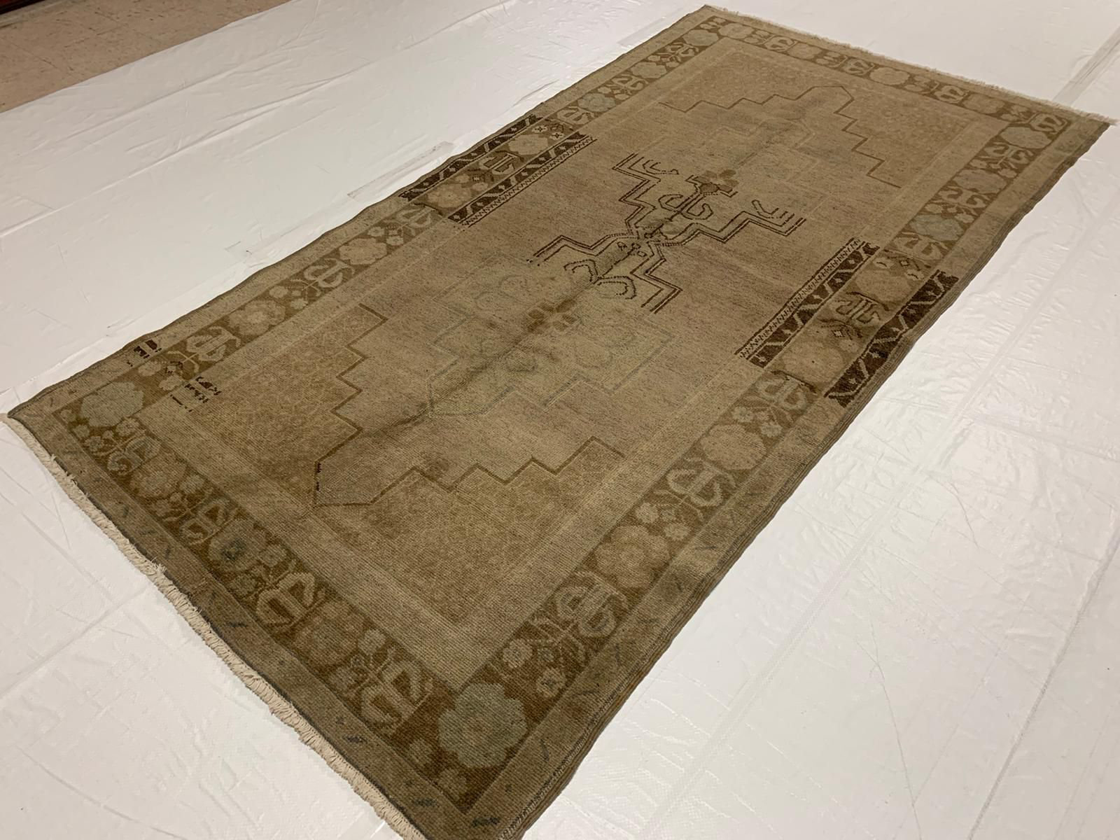 Bungalow Rose 4X8 Vintage Anatolian Distressed Turkish Dowry Tribal ...