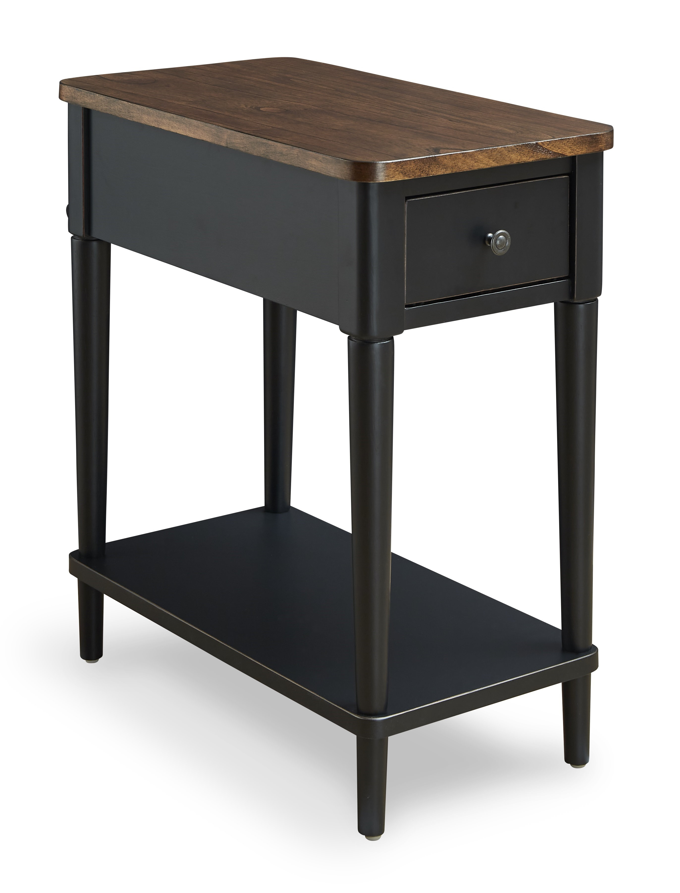 Red Barrel Studio Coastal Chairside Table With Charging Station ...