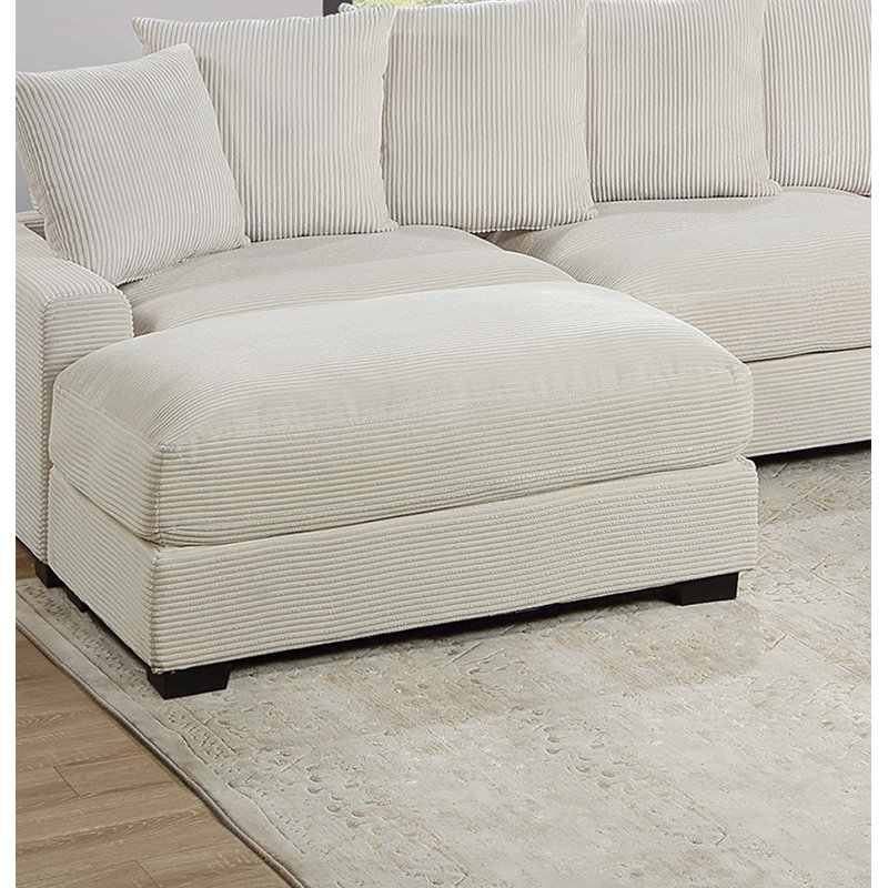 Save $549 • 6Pc Modular Sectional Set Corduroy Couch