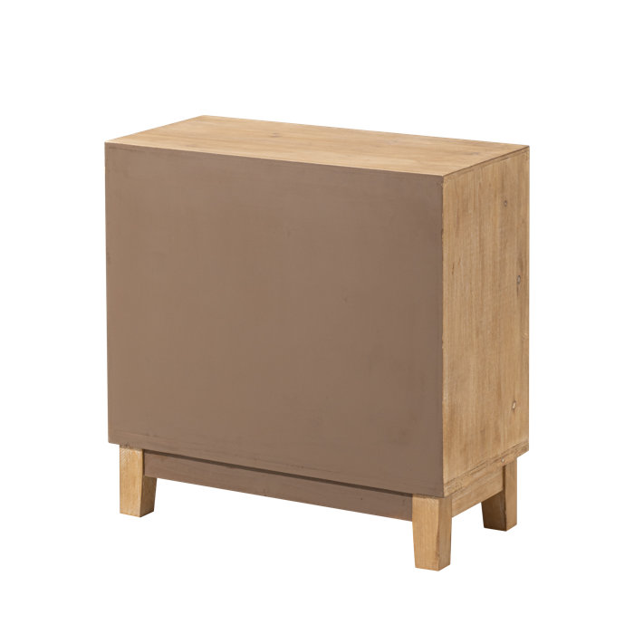 Loon Peak® Fayola Rustic Farmhouse Three Drawer Dresser, Mid Century 3 ...