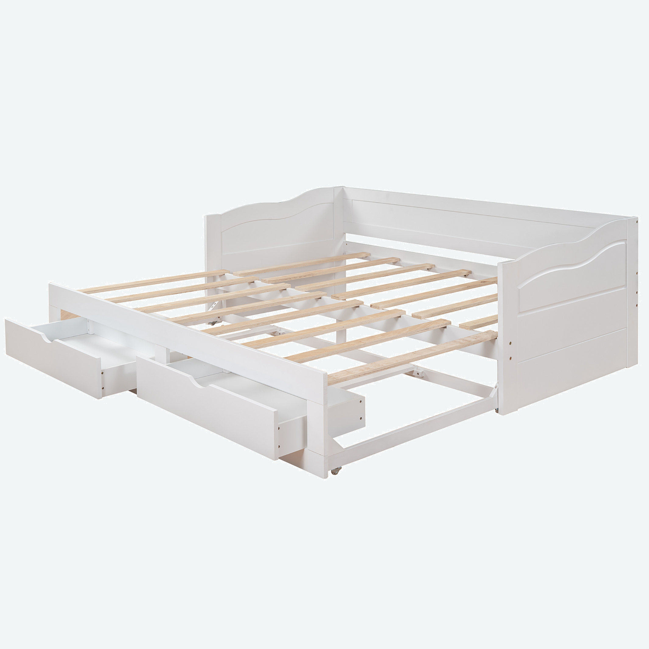 Red Barrel Studio Jegar Twin Solid Wood Daybed with Trundle | Wayfair