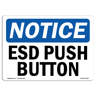 SignMission ESD Push Button Sign | Wayfair