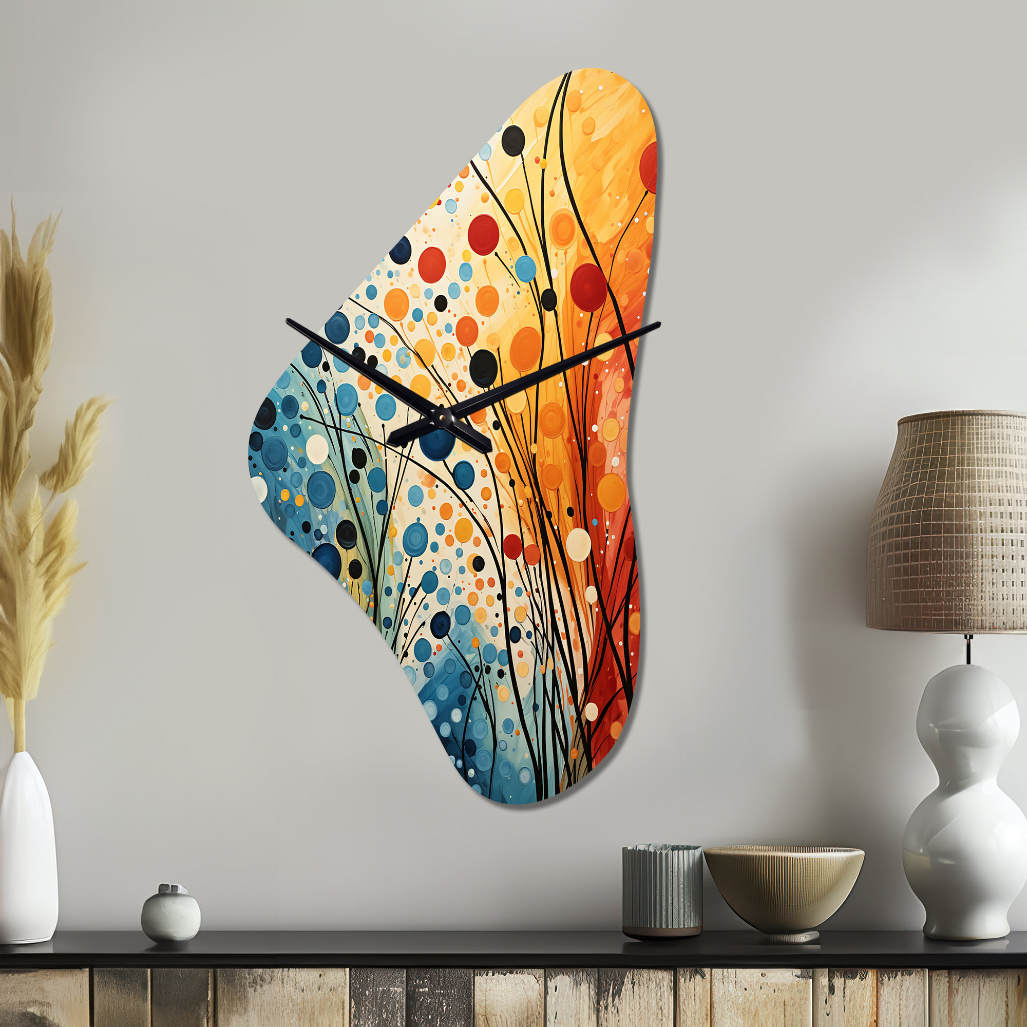 East Urban Home Mency Colorful Mid Century Dynamic Duality III ...