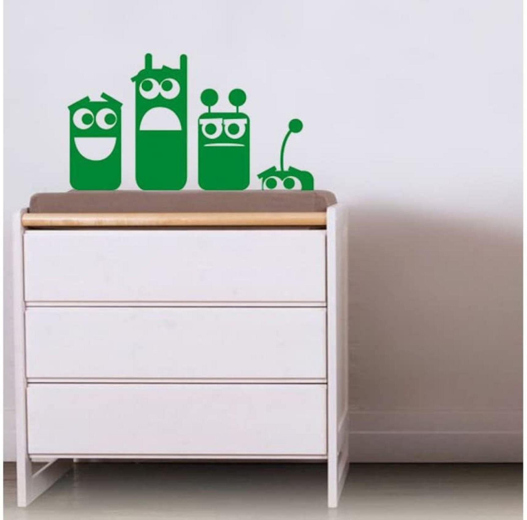 Trinx Funny Creatures Aliens Nursery Decals Wall Stickers Wall Decals ...