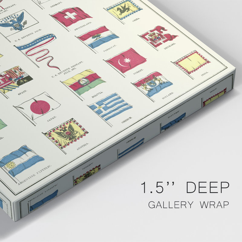 Trinx Flags Of All Nations I " Flags Of All Nations I " Painting on ...