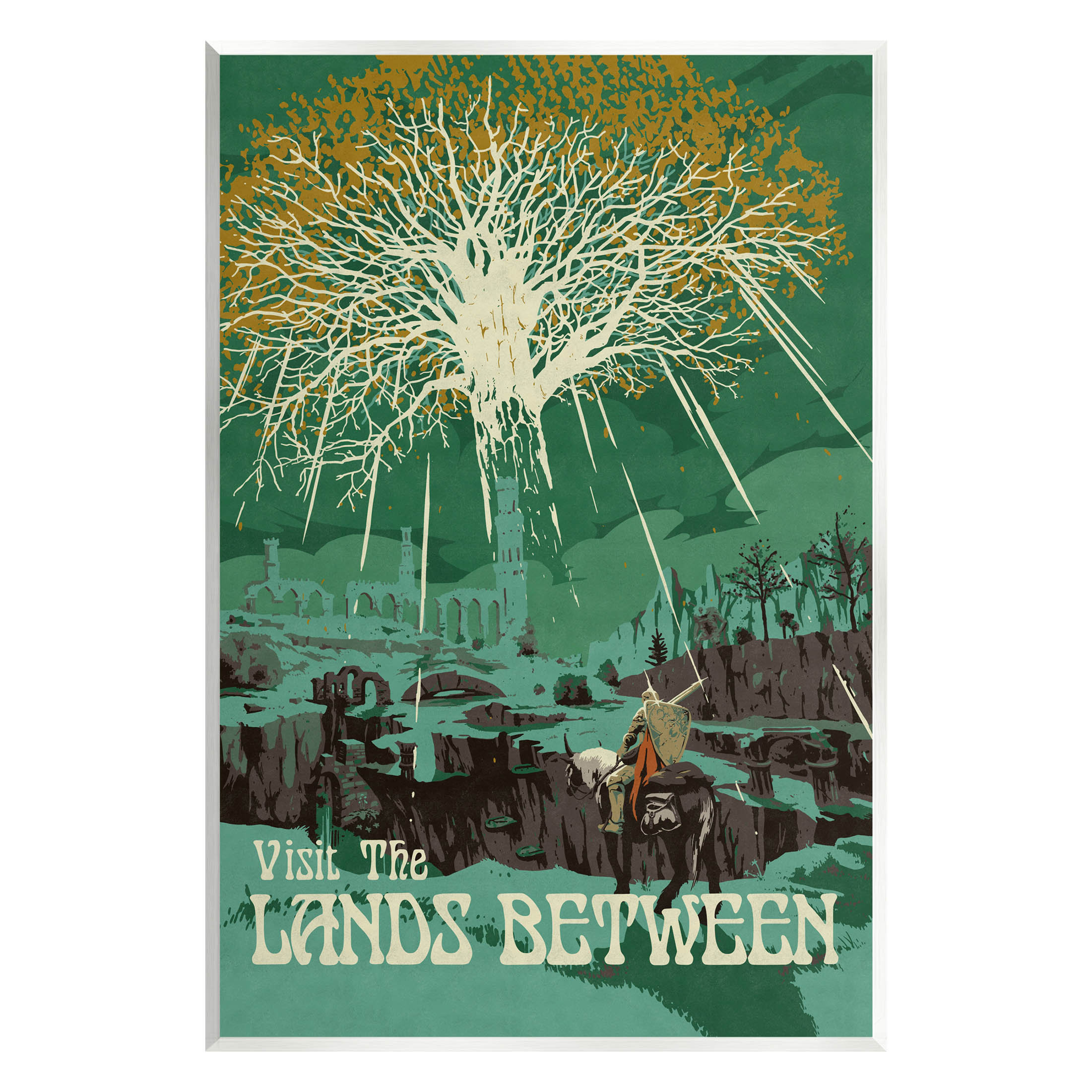 Stupell Industries Visit The Lands Between Scenery Wall Plaque Art By ...