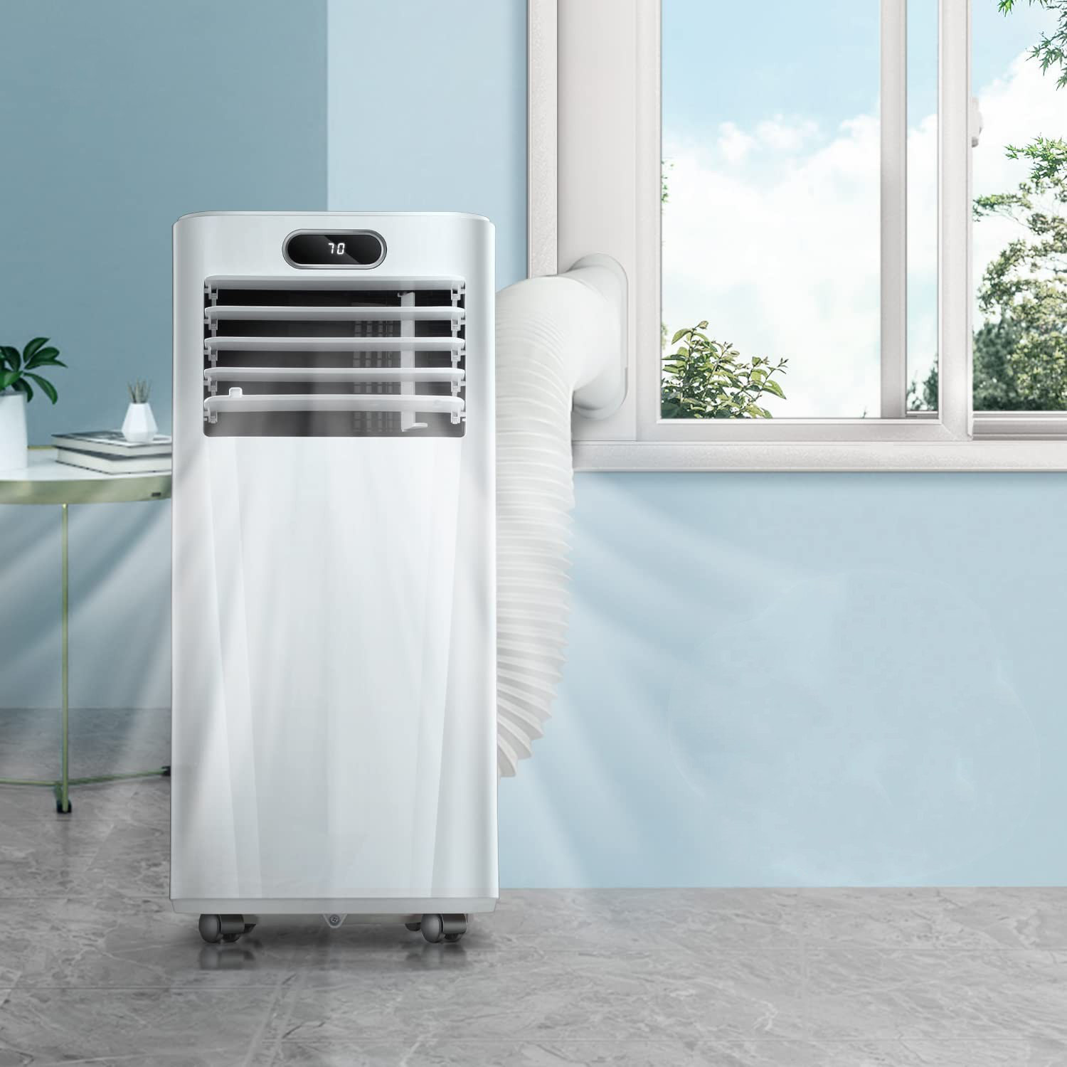 R.W.FLAME 3-IN-1 Portable Air Conditioner with Cooling&Dehumidifier&Fan ...