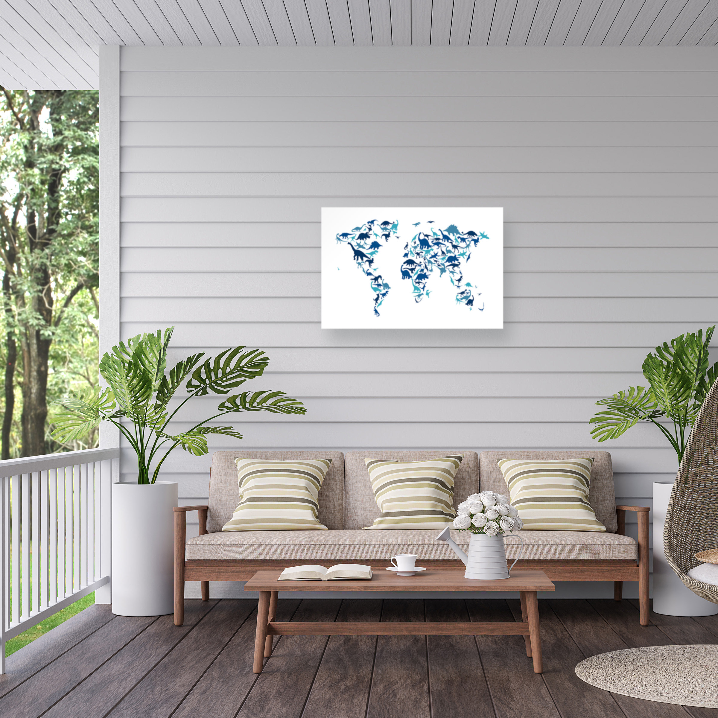 Ebern Designs Bolog Dinosaur World Map - Wayfair Canada