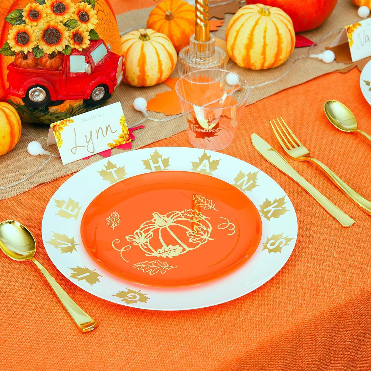 KAMLIC 175PCS Thanksgiving Dinnerware Set for 25 | Wayfair