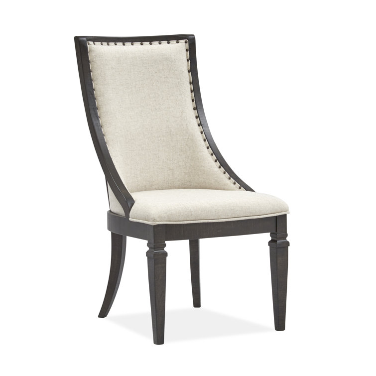 Septimus Upholstered Side Chair in Weathered Charcoal Set 2