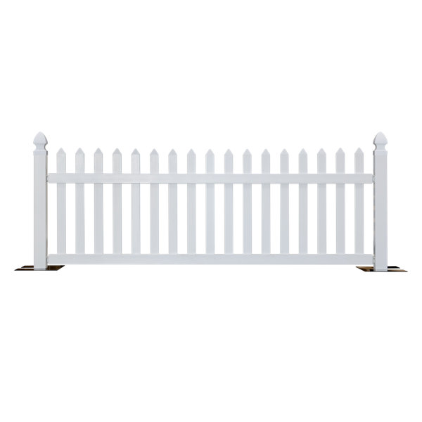 PRE Sales Rhino 40'' H x 120'' W White Composite Fencing with 1 Panel(s ...