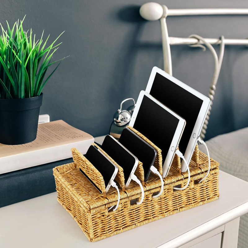 Dakota Fields Cable Management Box Charging Station For Multiple ...