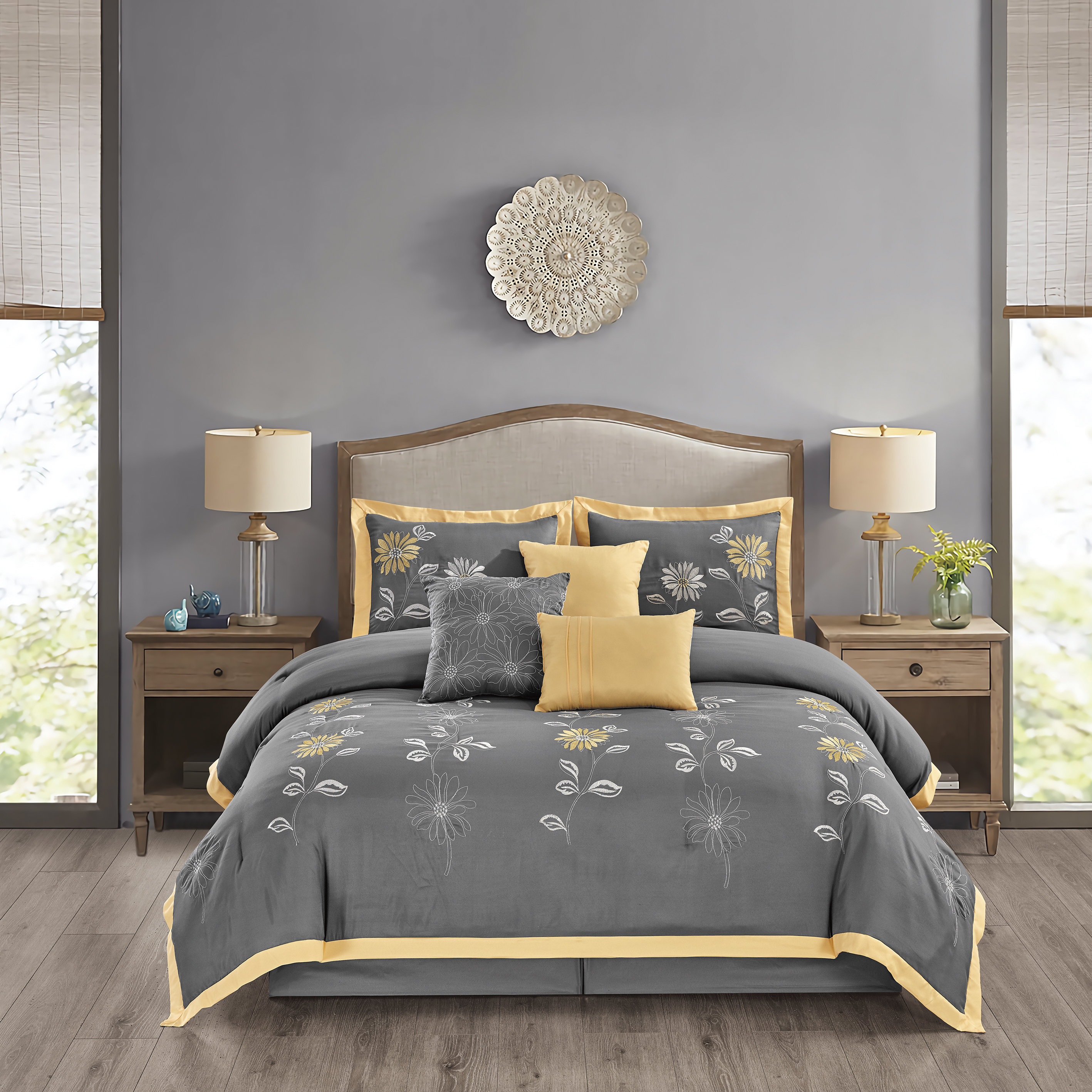 Linen Store Rachelle Microfiber Comforter Set | Wayfair