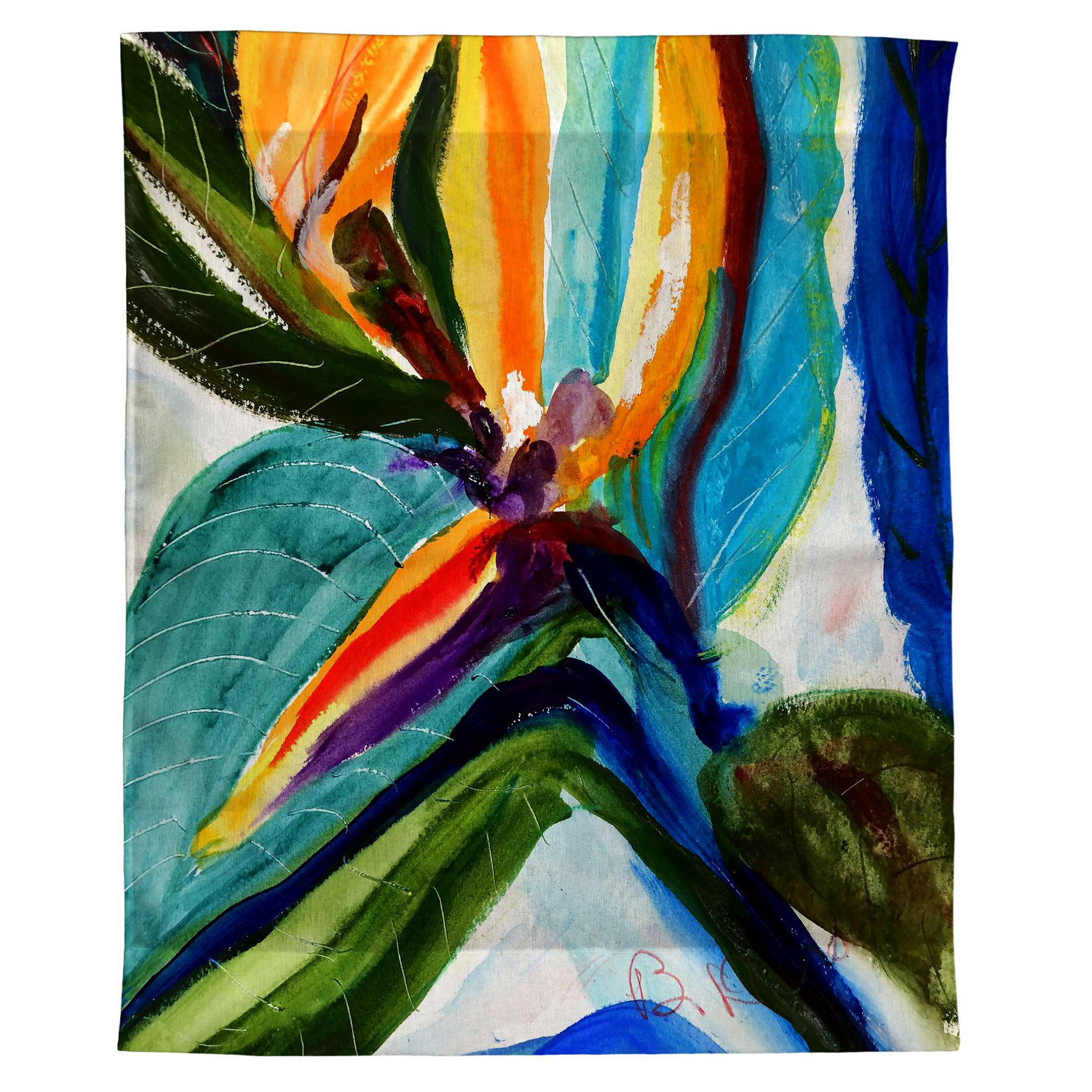 Bay Isle Home™ Polyester Teal Paradise Wall Hanging | Wayfair