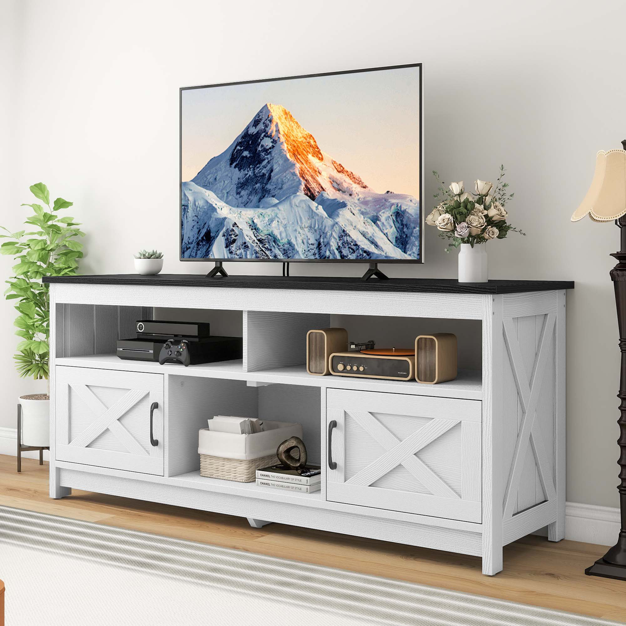 Laurel Foundry Modern Farmhouse Hawkinge 59" Farm House TV Stand with ...