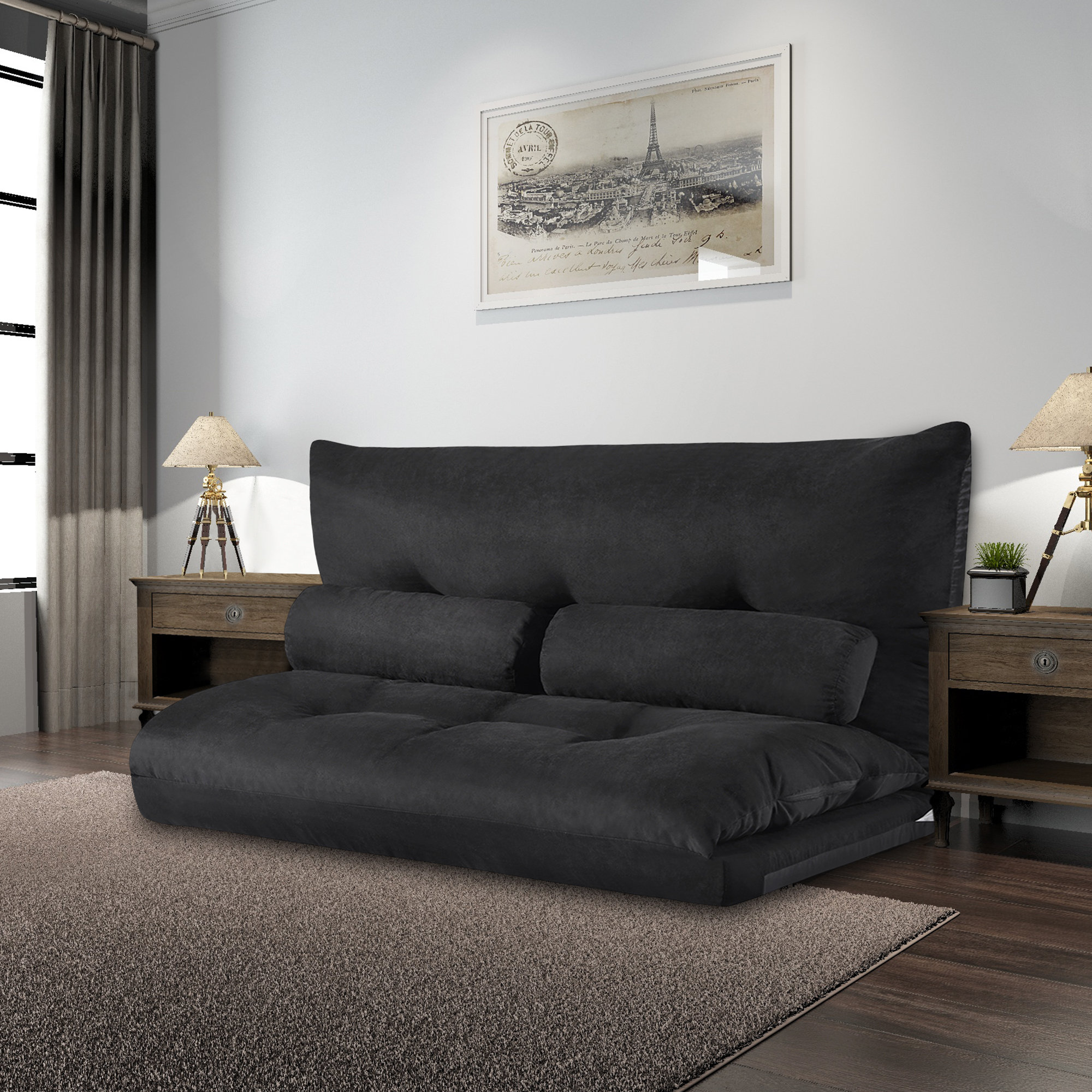 Trule Theresa Twin 43" Wide Loose Back Futon Chair & Reviews | Wayfair