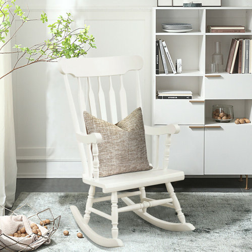 Alcott Hill® Rockhampton Solid Wood Rocking Chair & Reviews | Wayfair