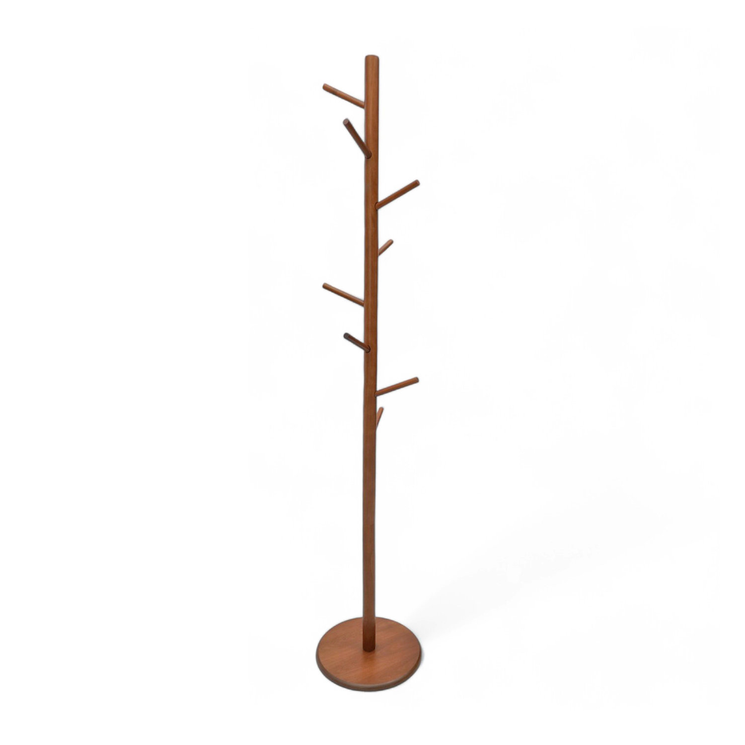 Ebern Designs Teylers Acacia Solid Wood Free-standing Coat Hanger ...