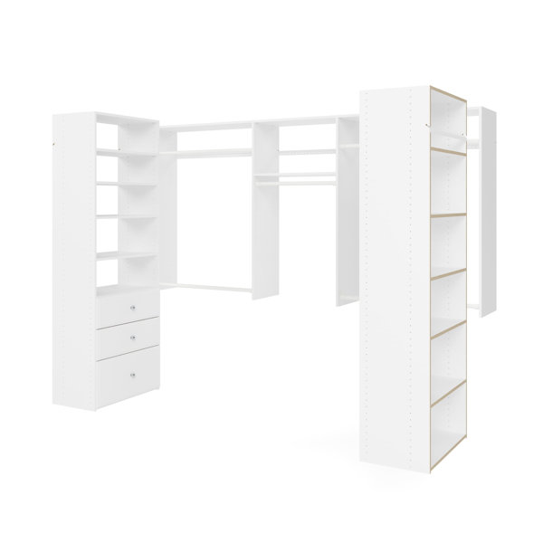 Dotted Line™ Grid 96" W Closet System Walk-In Sets & Reviews | Wayfair