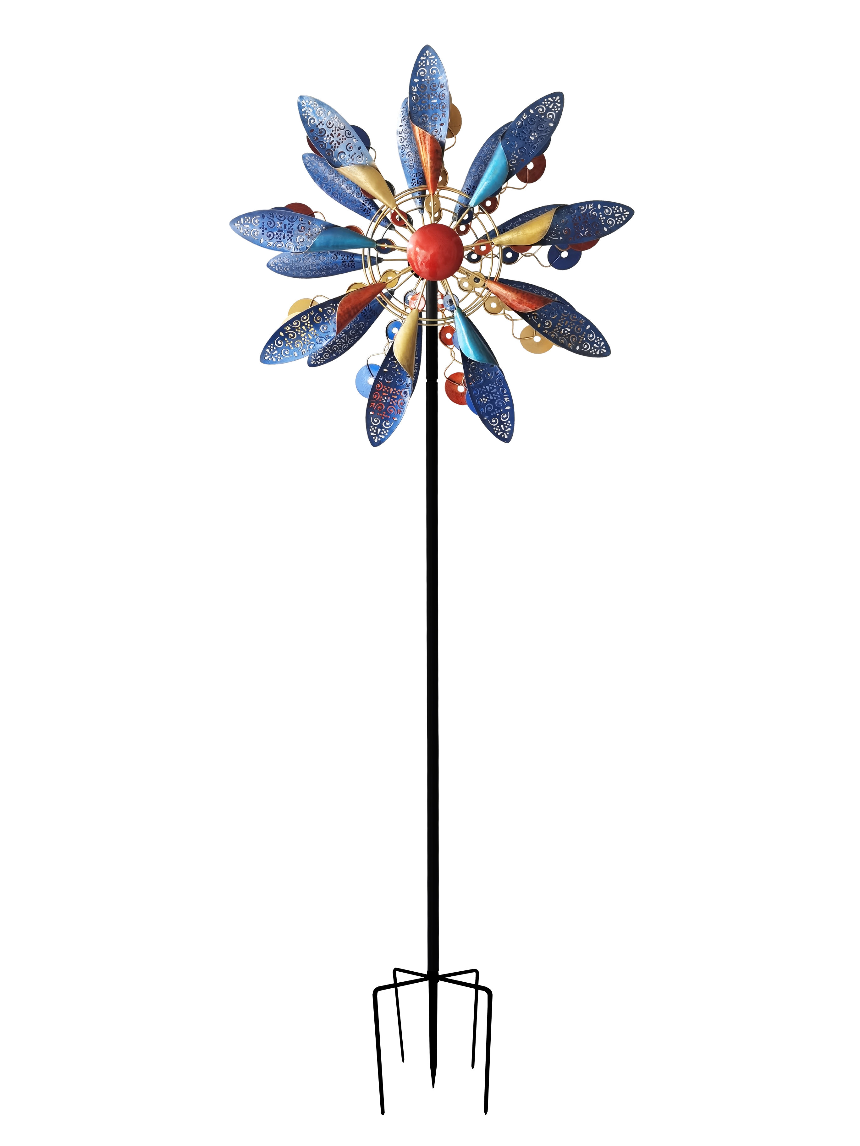 One Allium Way Double Sided Laser Cut Patterned Kinetic Wind Spinner ...