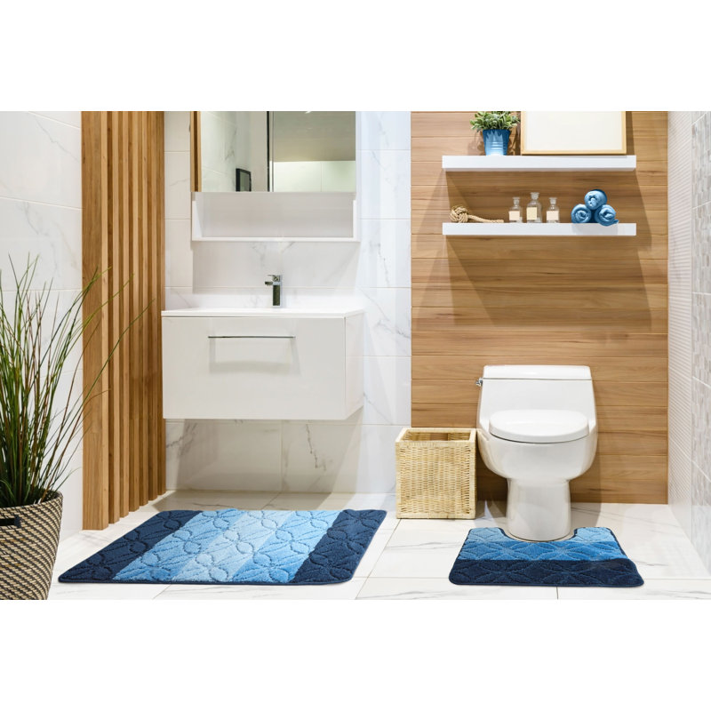 17 Stories Loletha 2 Piece Set Rectangle Bath Mat & Reviews | Wayfair.co.uk