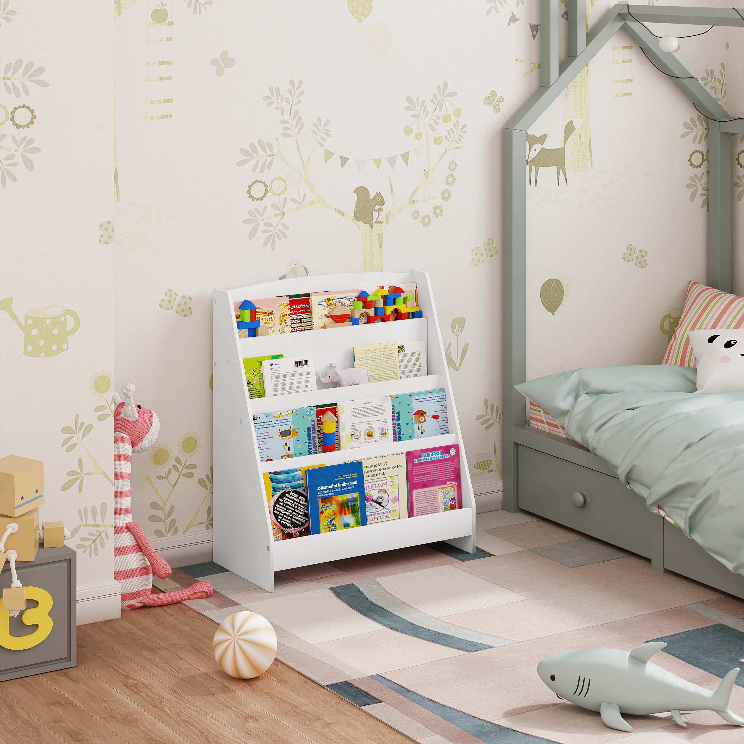 17 Stories Hervy 70cm H x 61cm W Standard Bookcase | Wayfair.co.uk