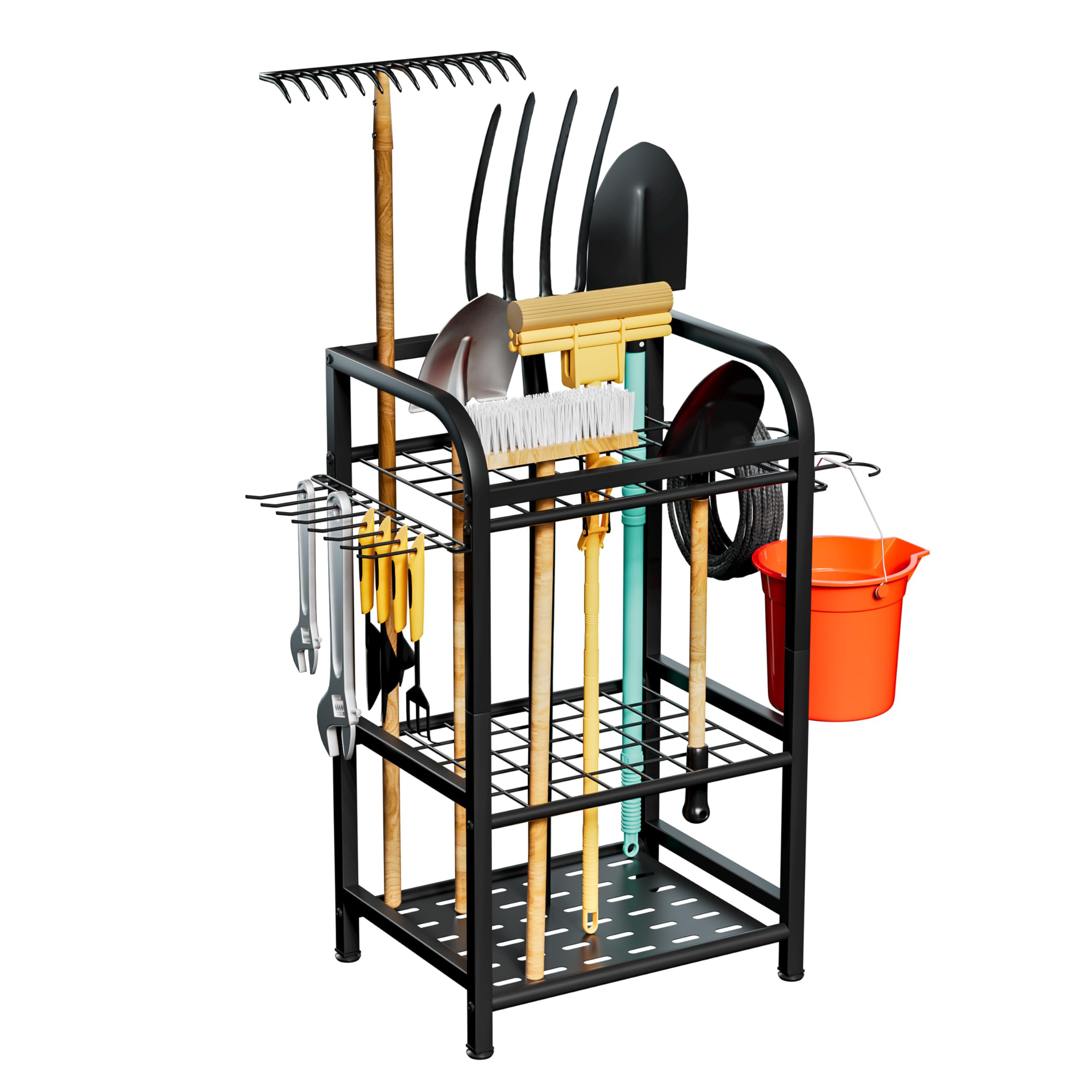 Rebrilliant Garden Tool Storage Holds Up To 47 Long-Handled Tools ...