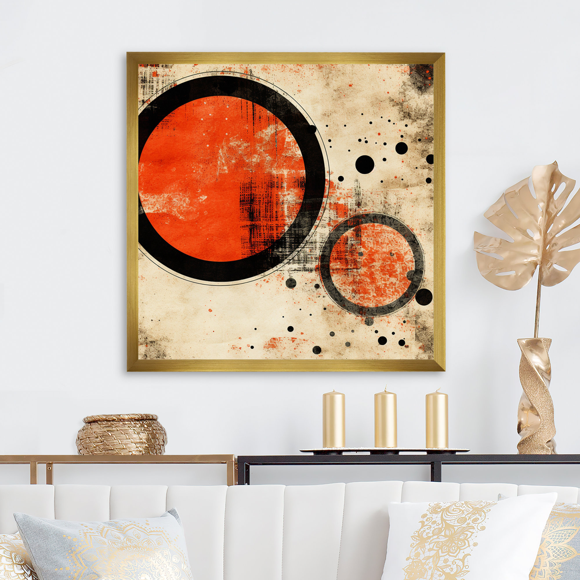 Wrought Studio Inner Knowing Retro Circle Art I - Modern Midcentury ...
