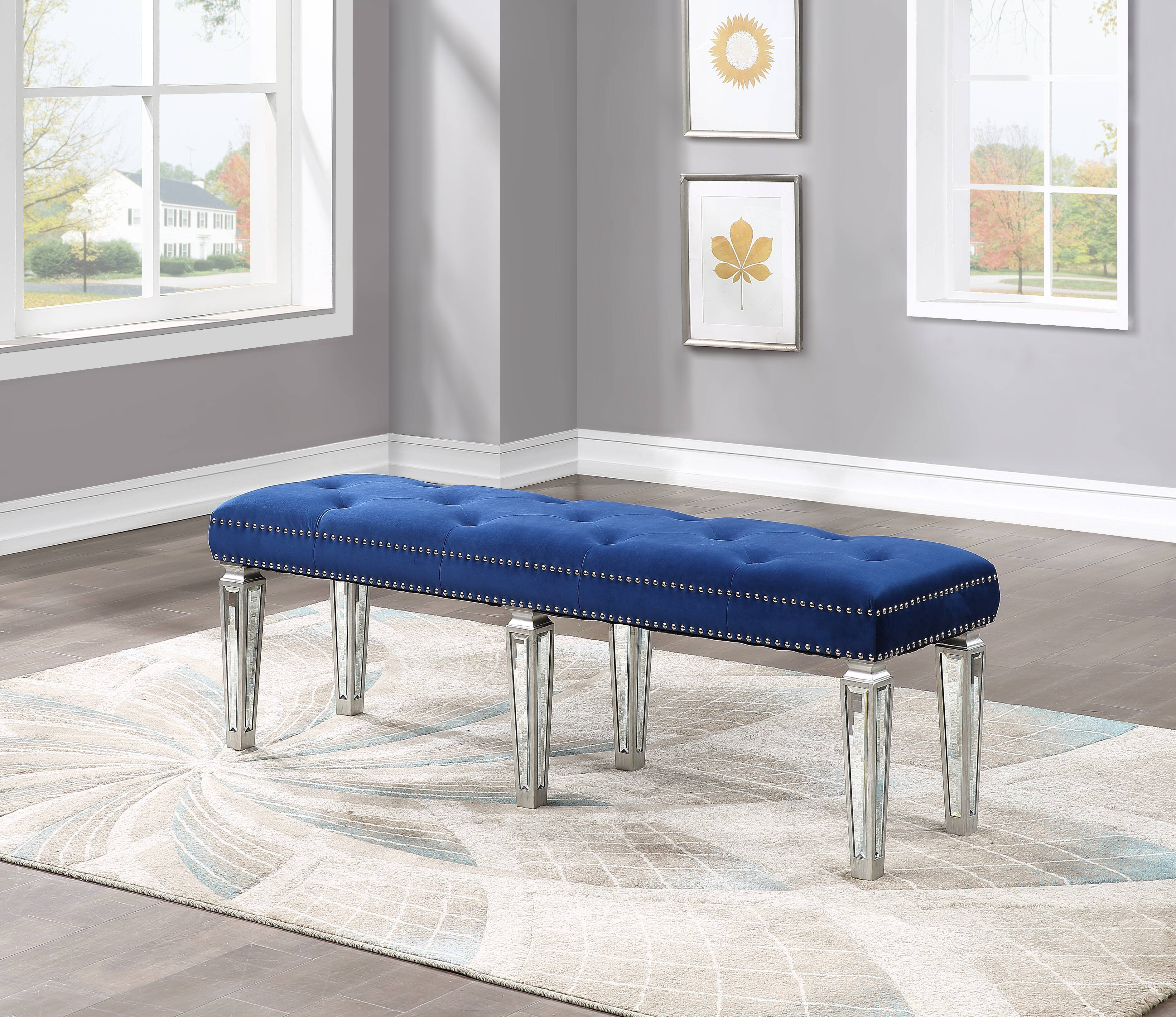 Rosdorf Park Hallmark Upholstered Bench,entryway bench,bedroom bench ...