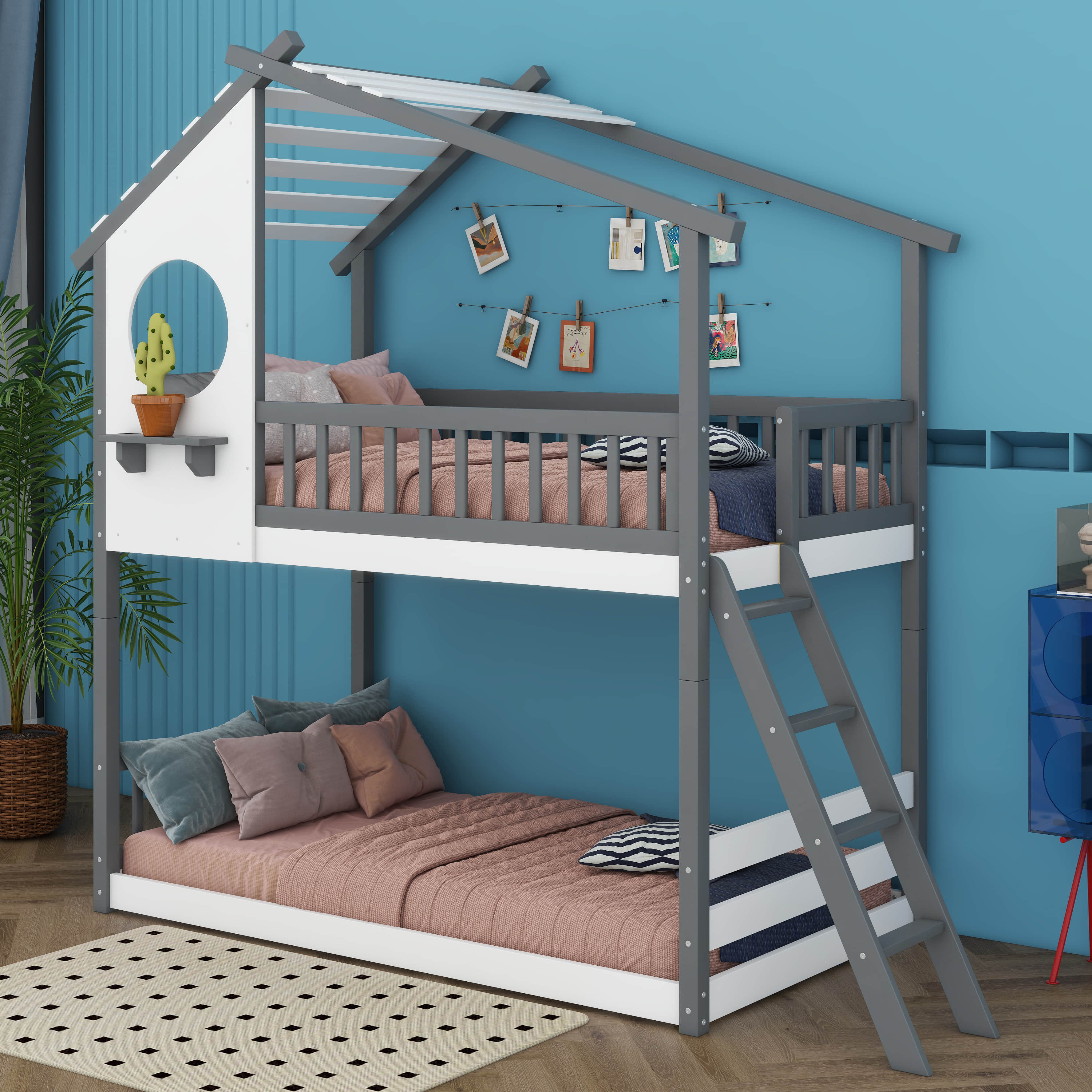 Harper Orchard Alize Twin over Twin Futon Bunk Bed by Harper Orchard ...