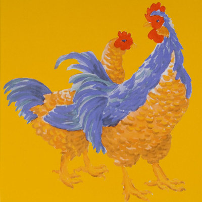 Imagine Tile, Inc. French Country 6'' x 6'' Hand Painted Ceramic ...