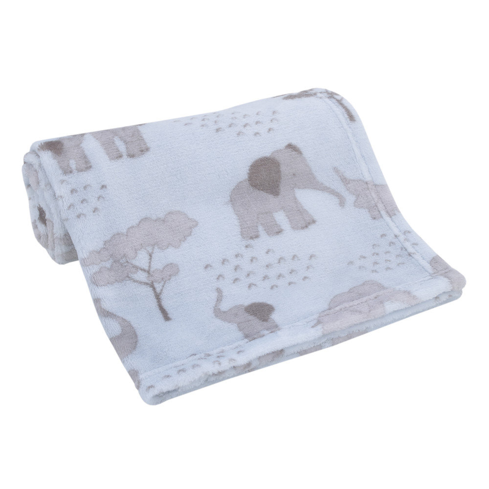 Indigo Safari Emery Blue/Grey Fleece Baby Blanket & Reviews - Wayfair ...