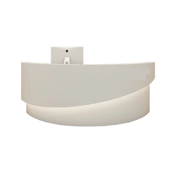 Ivy Bronx Garden Counter Reception Console Gigant White Replica Front ...