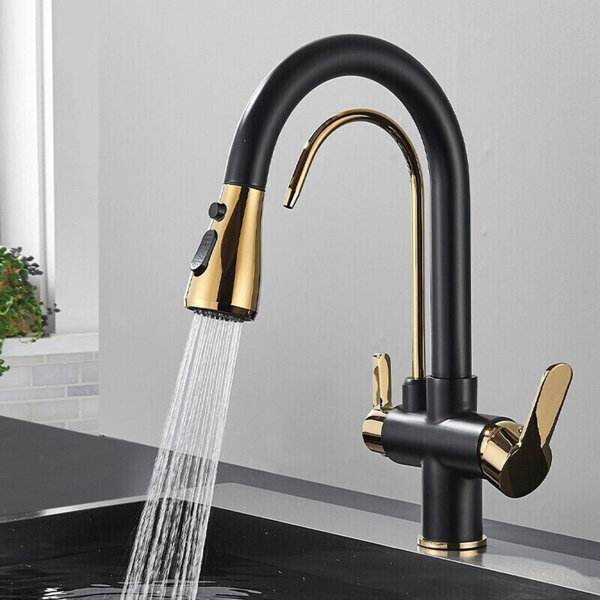 Belfry Kitchen Kitchen Faucet Mixer Tap With Sprayer | Wayfair.co.uk