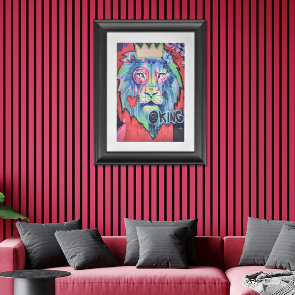 Happy Larry Jessi Dahlquist'King' framed art 74x94cms | Wayfair.co.uk