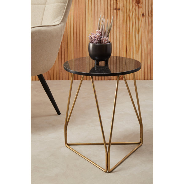 Ebern Designs Side Table With Sledge Base | Wayfair.co.uk