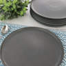 Our Table Landon 6 Piece 10.5 Inch Round Stoneware Dinner Plate Set ...